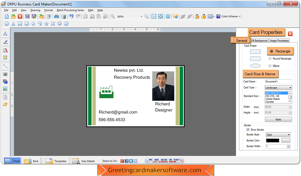 Business Card Maker Software create visiting card generator application Business Card Maker Software create visiting card generator application